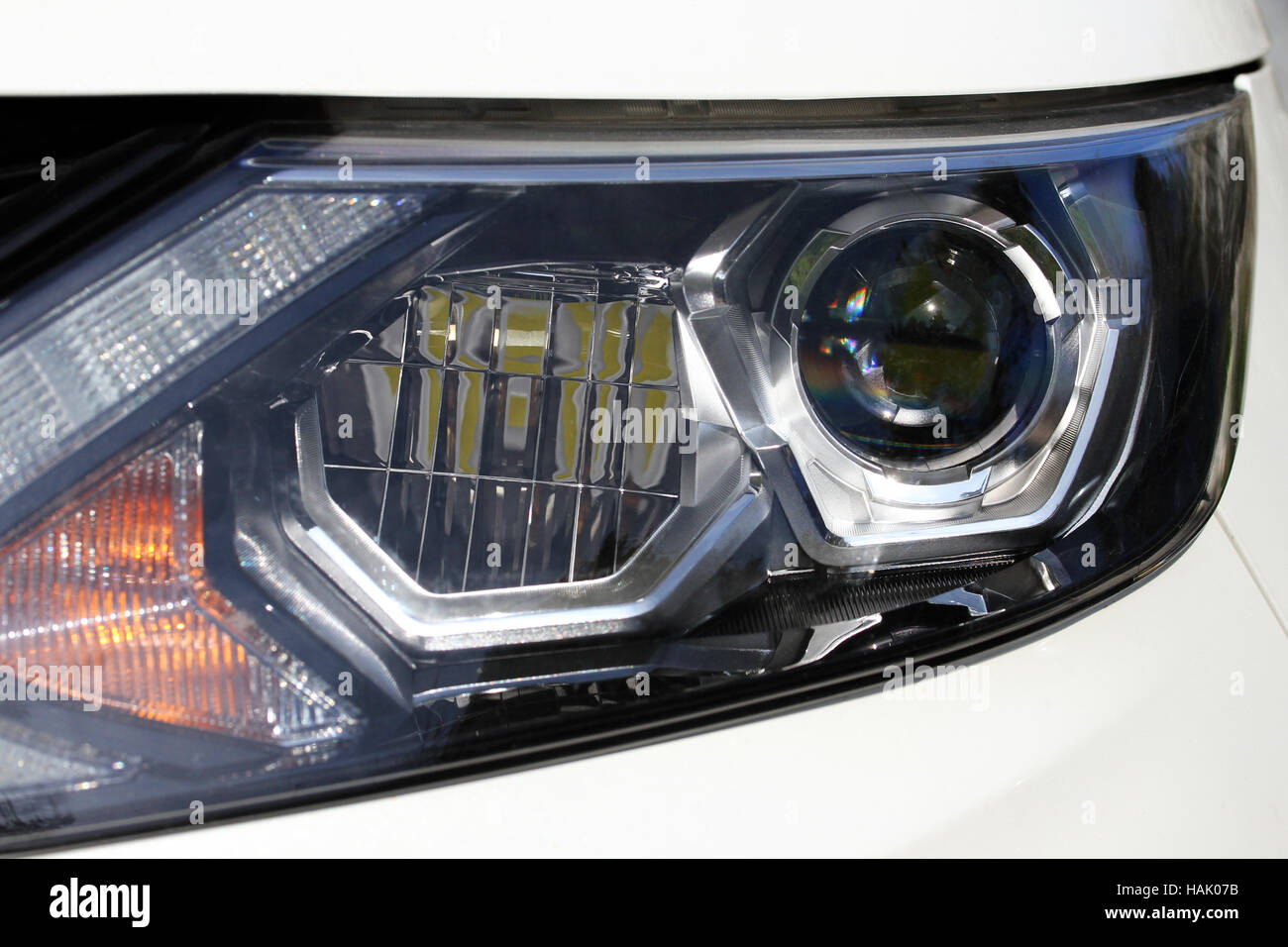 closeup of car headlight Stock Photo - Alamy