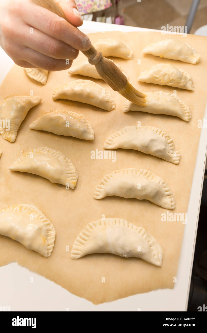 Preparation of pies hi-res stock photography and images - Alamy