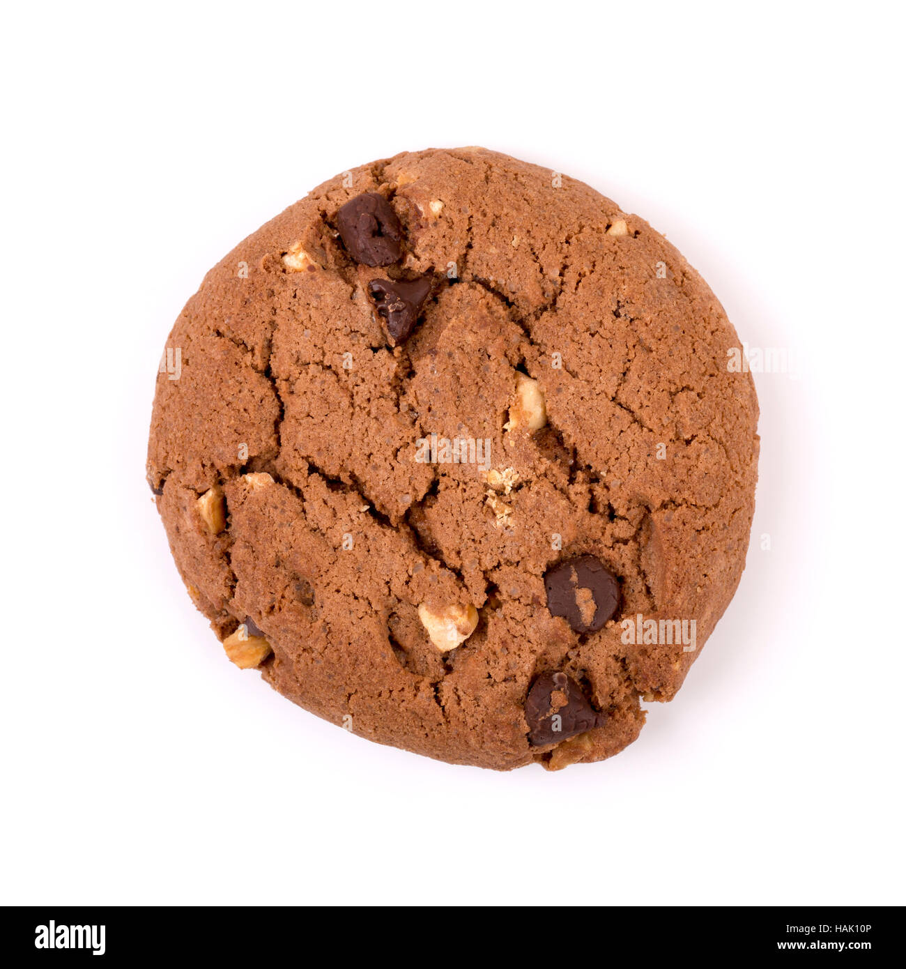chocolate chip cookie isolated on white Stock Photo - Alamy