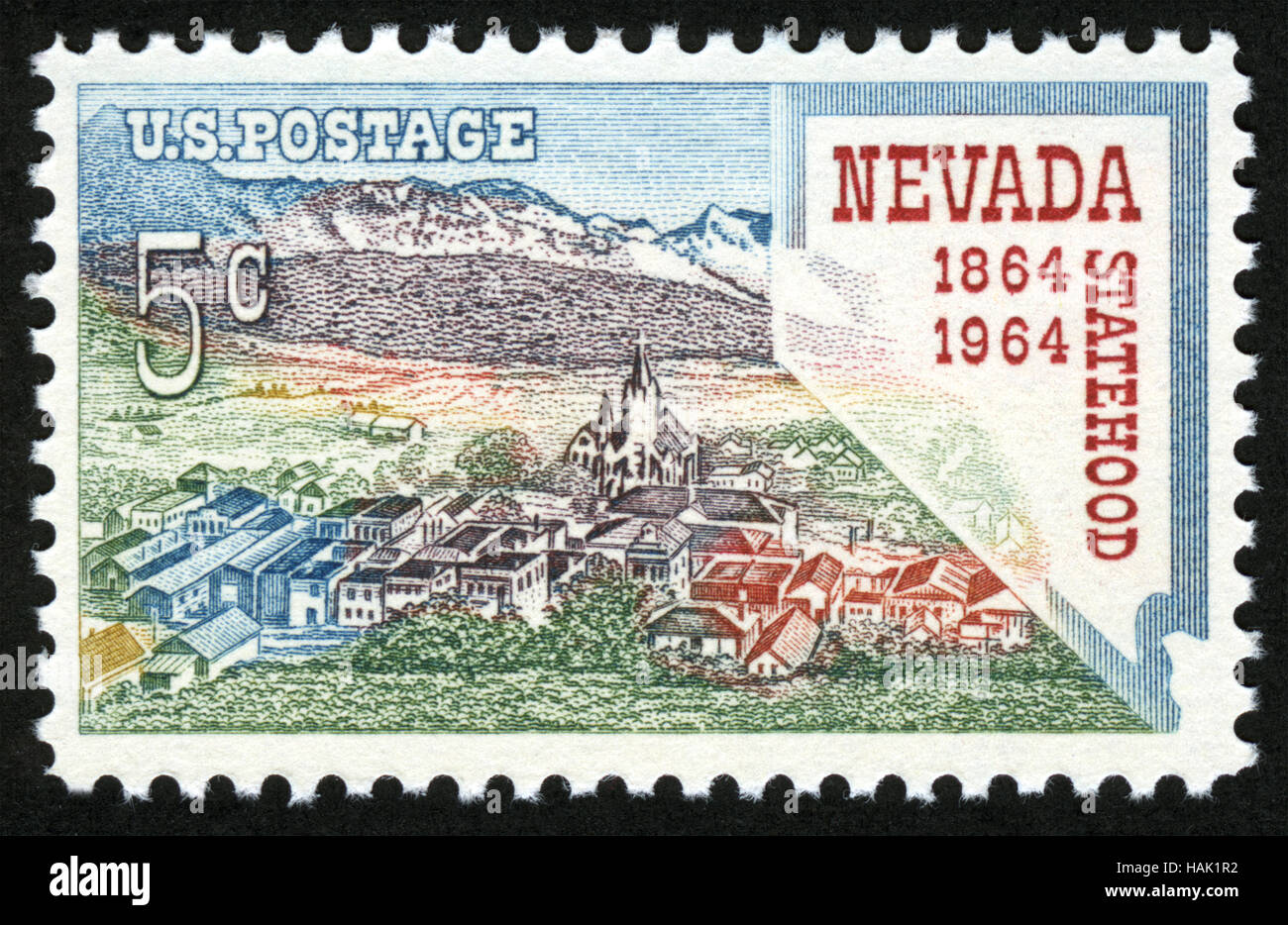 Nevada stamp hi-res stock photography and images - Alamy