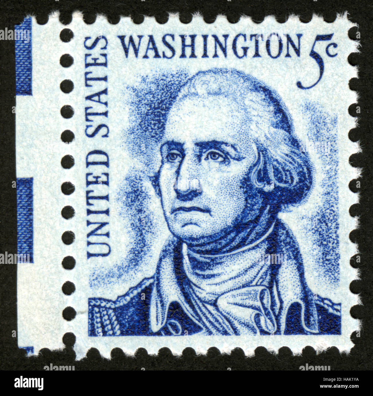 Postage stamp us usa washington president used philately hi-res stock ...