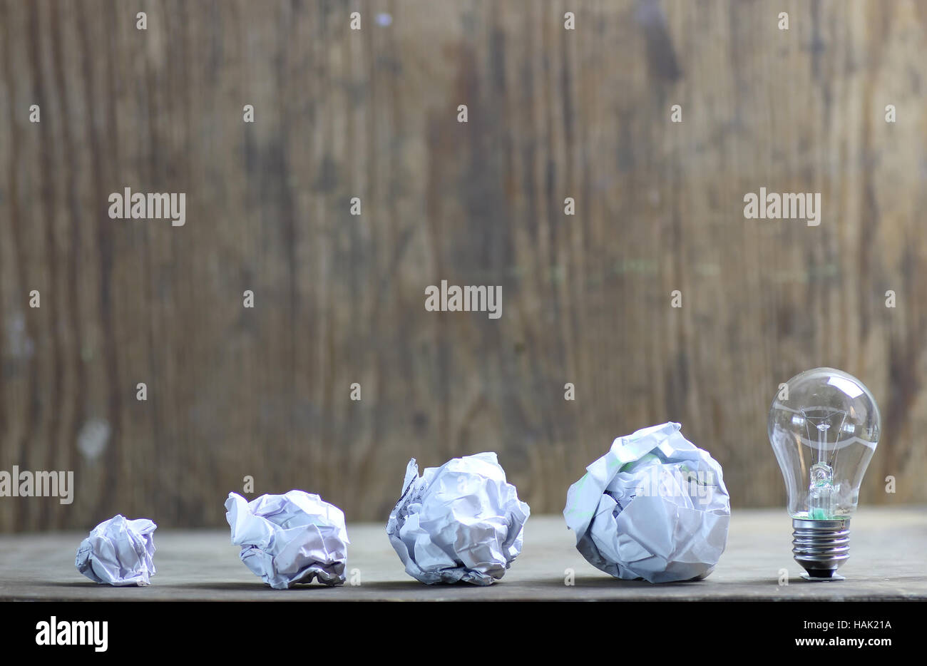 lamp and crumpled paper Stock Photo - Alamy