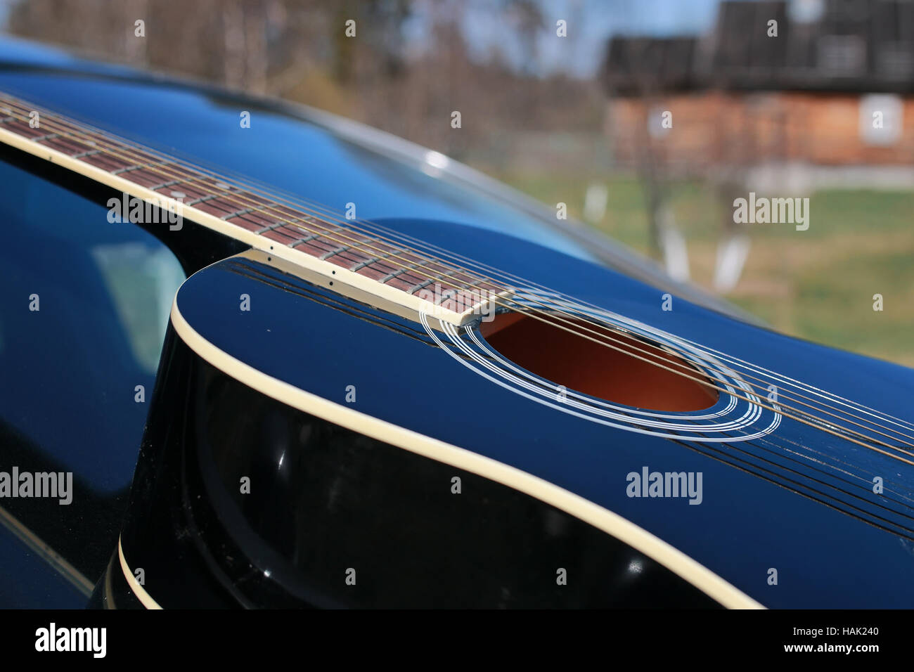 guitar outdoor near car Stock Photo - Alamy