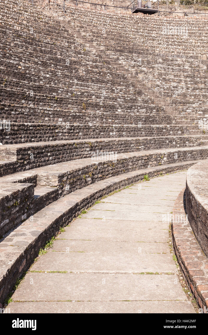 The roman amphitheatre in Lyon, France Stock Photo - Alamy