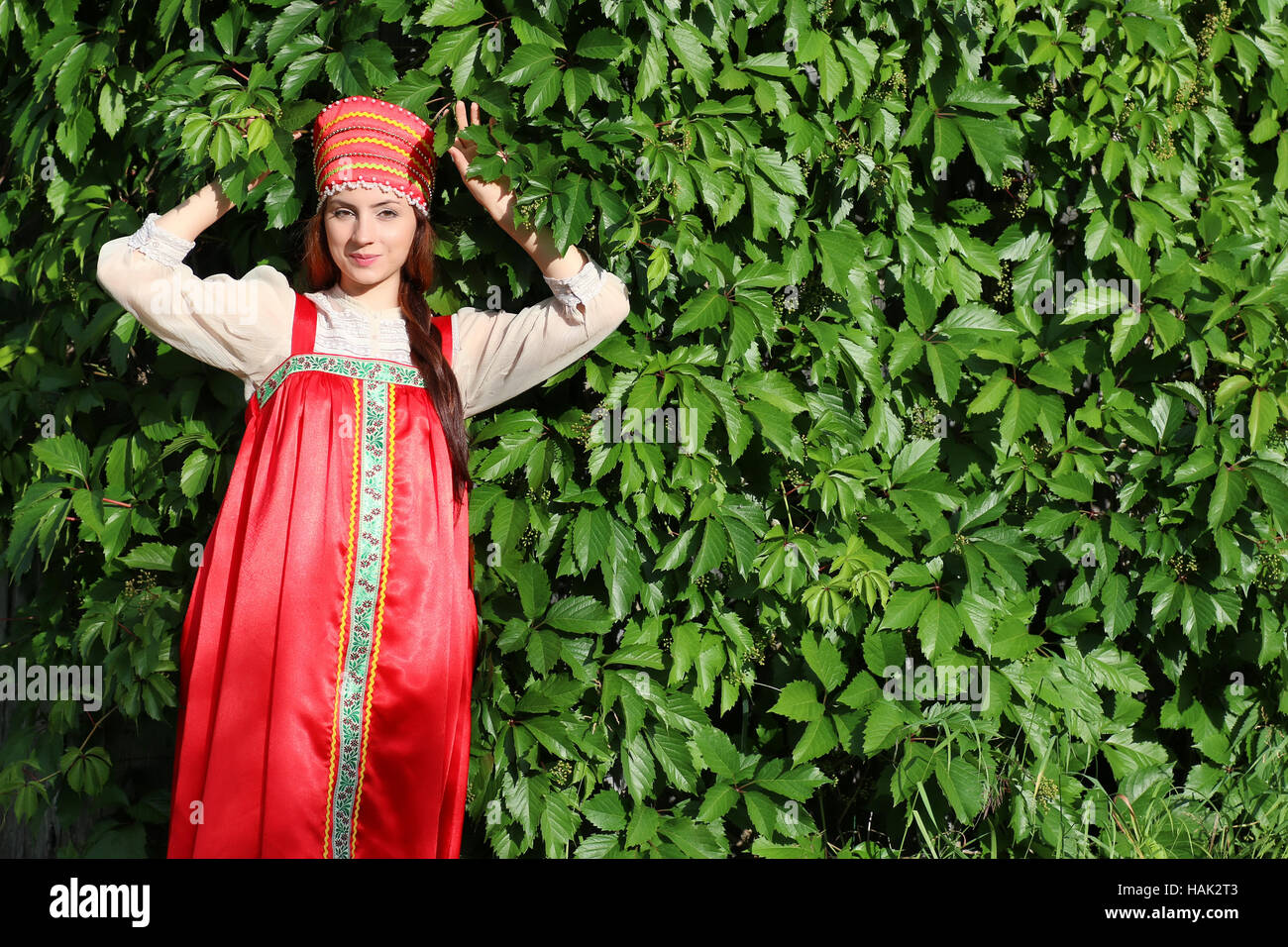 Slav in traditional dress ivy hi-res stock photography and images - Alamy