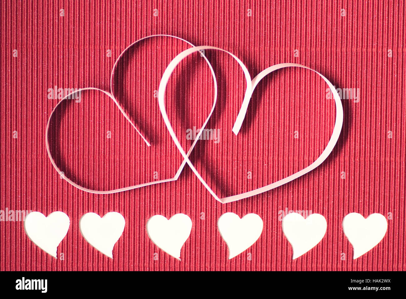 heart shape paper red Stock Photo - Alamy