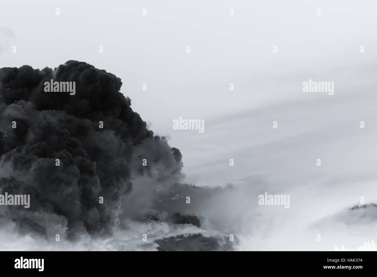 smoke cloud explosion Stock Photo - Alamy