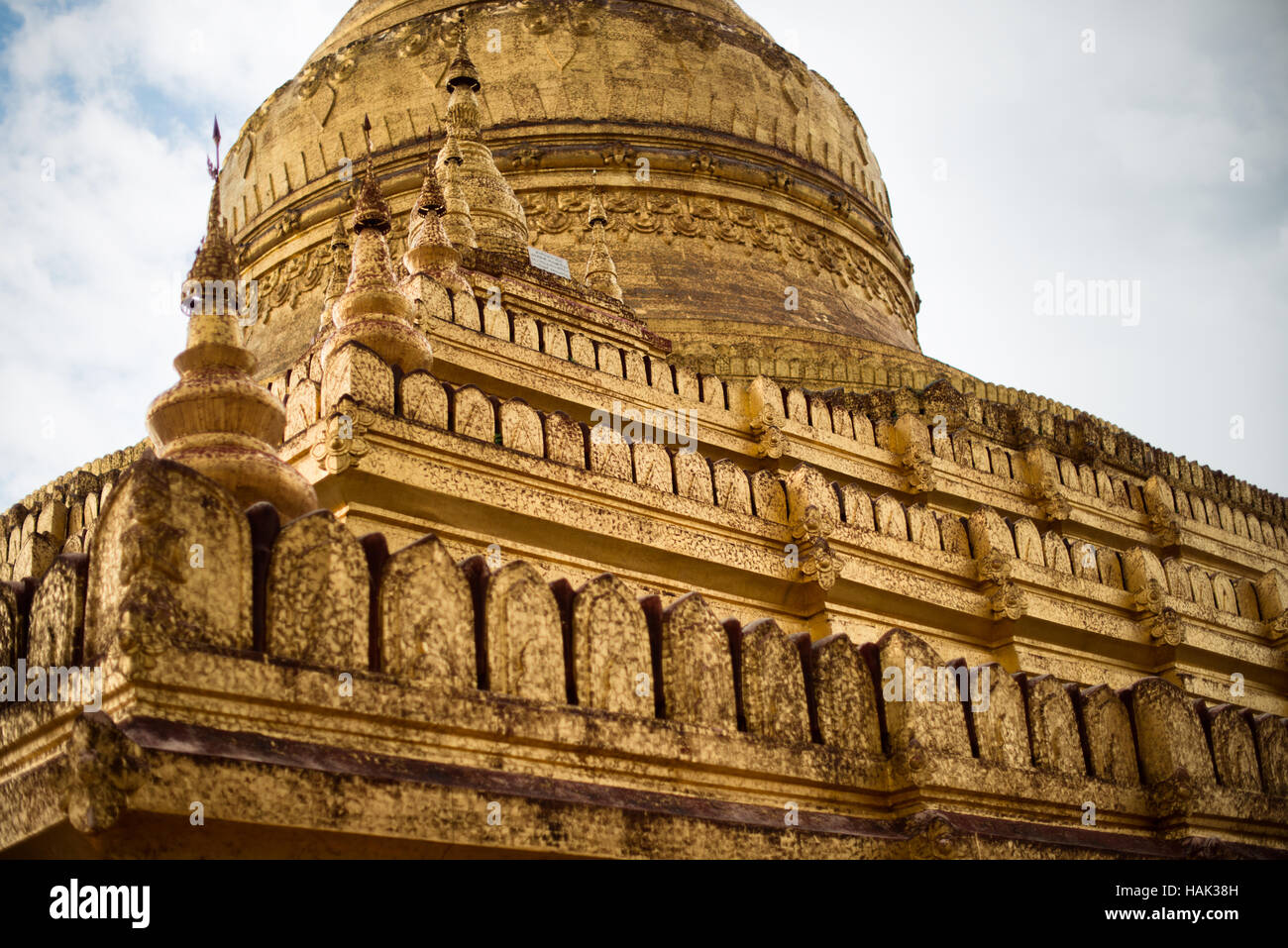 Shwezigon Pagoda Stupa Detail Nyaung-U Myanmar // NYAUNG-U, Myanmar ...