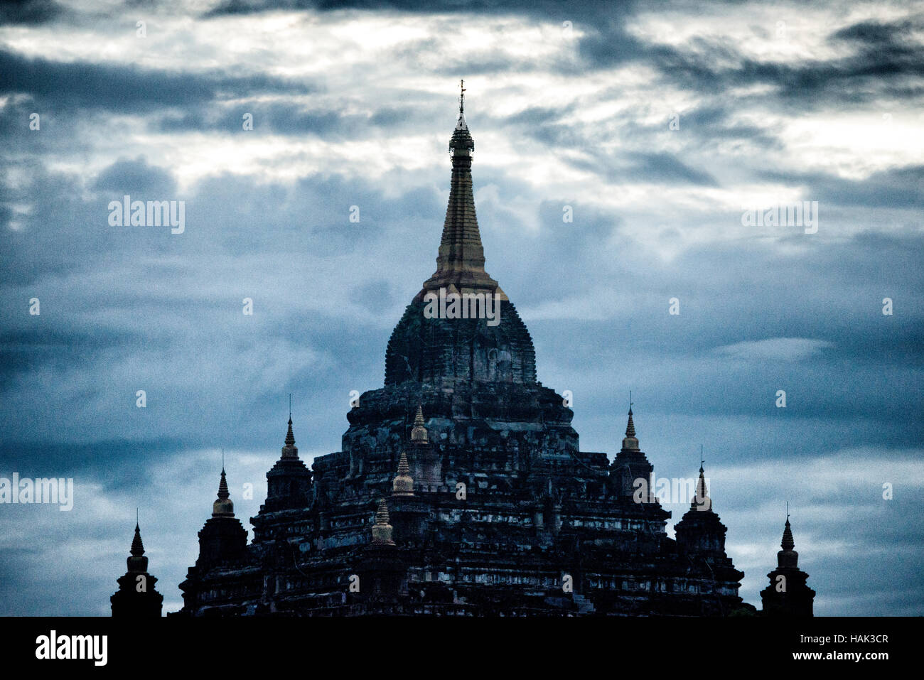 Red pagoda rises from hi-res stock photography and images - Alamy