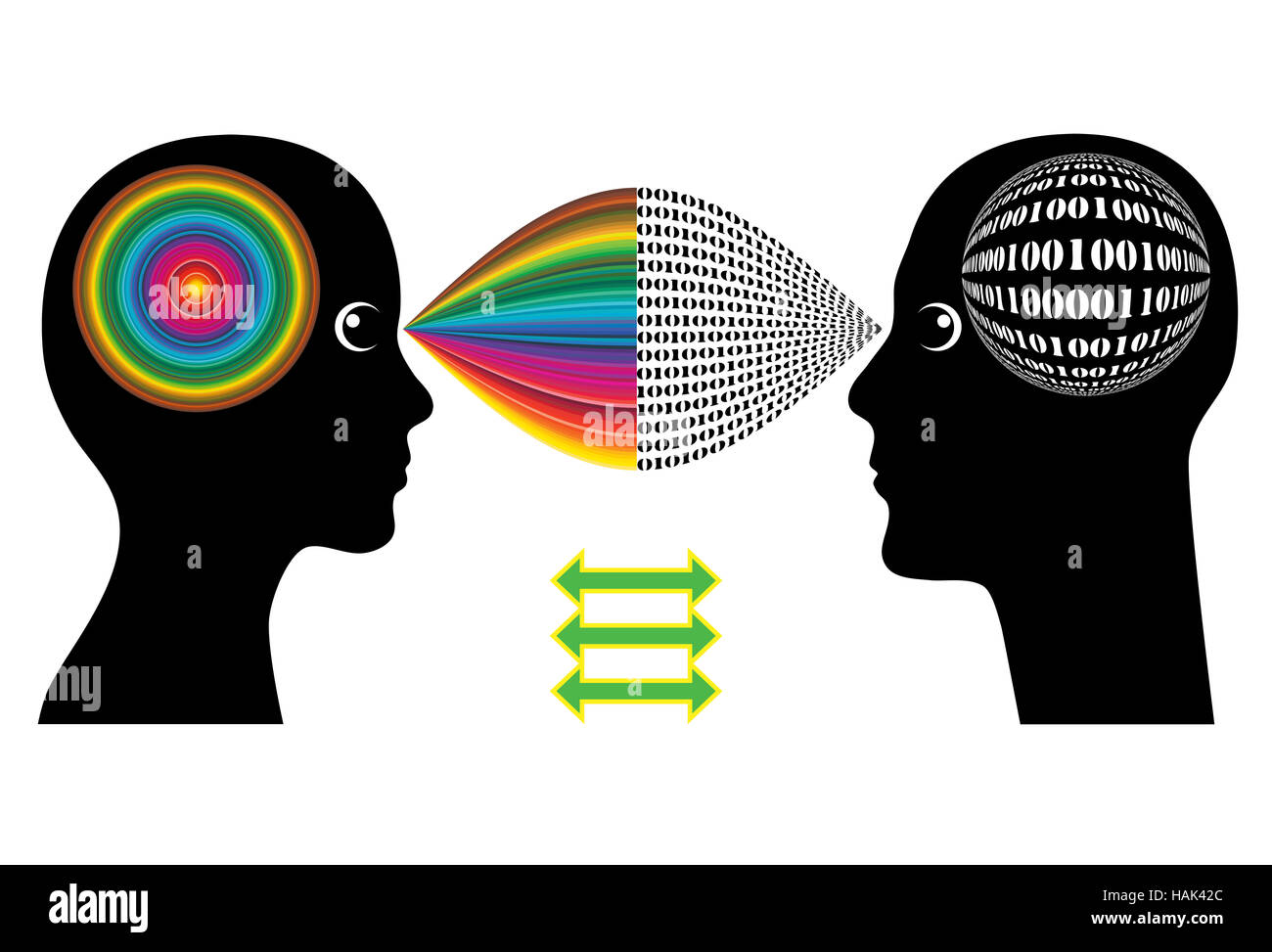 Symbol for perfect match between man and woman Stock Photo - Alamy