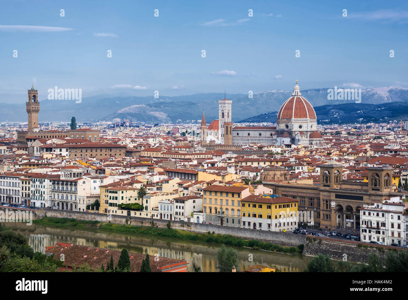 View of the Renaissance Duomo and panorama of Florence from Piazzale ...
