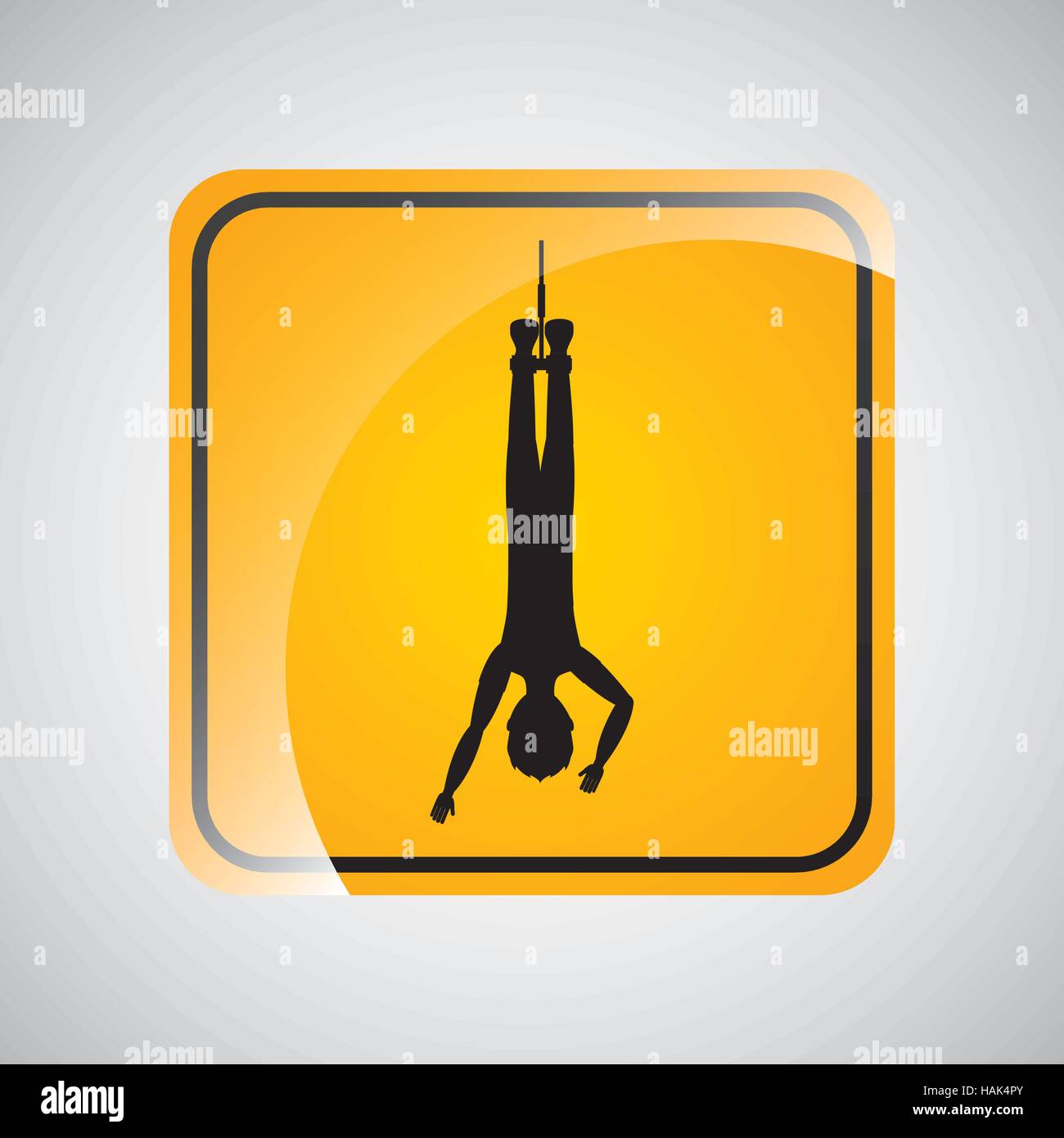 Bungee jumping symbol hi-res stock photography and images - Alamy
