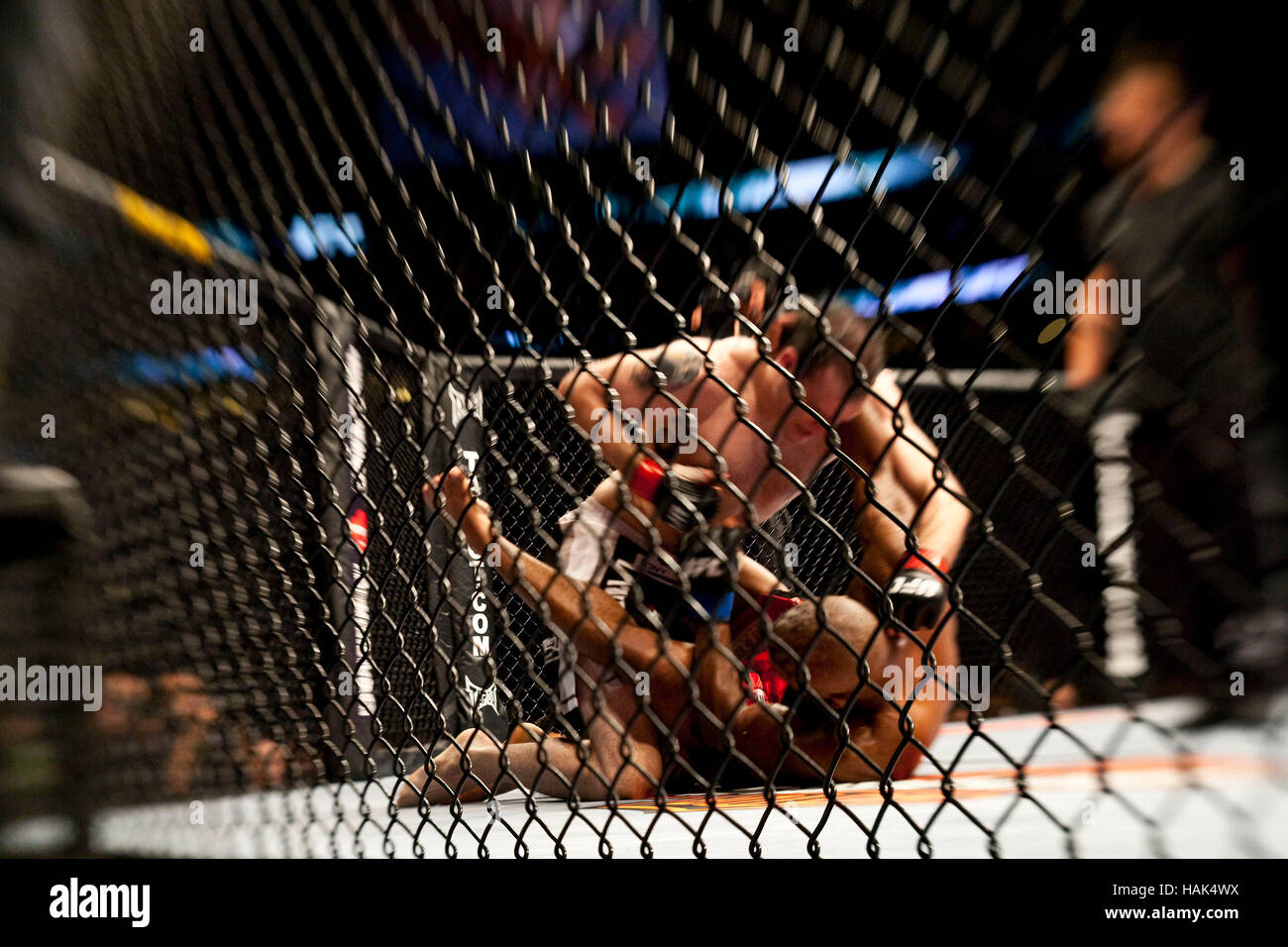 John Howard, bottom, fights Tamdan McCrory during UFC 101 at the ...