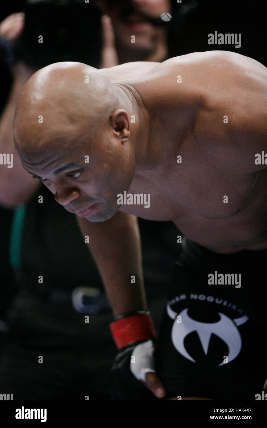 Anderson Silva before his fight with Forrest Griffin during UFC 101 at ...