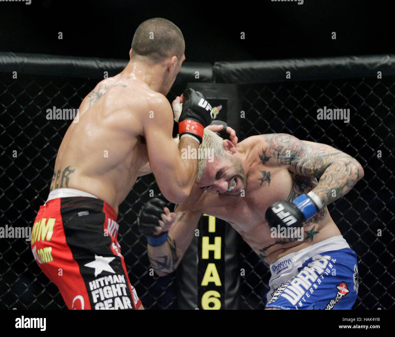 Kurt Pellegrino, right, fights Josh Neer during UFC 101 at the Wachovia ...