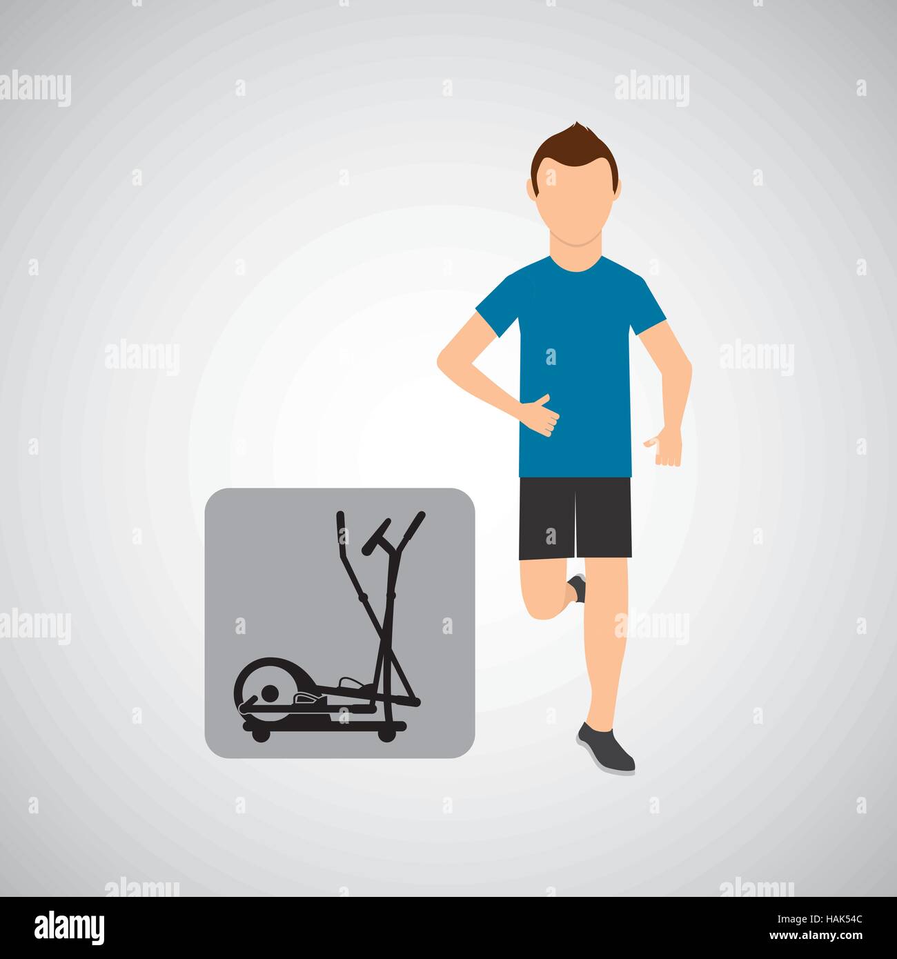 Elliptical Trainer Monitor Stock Vector Images - Alamy