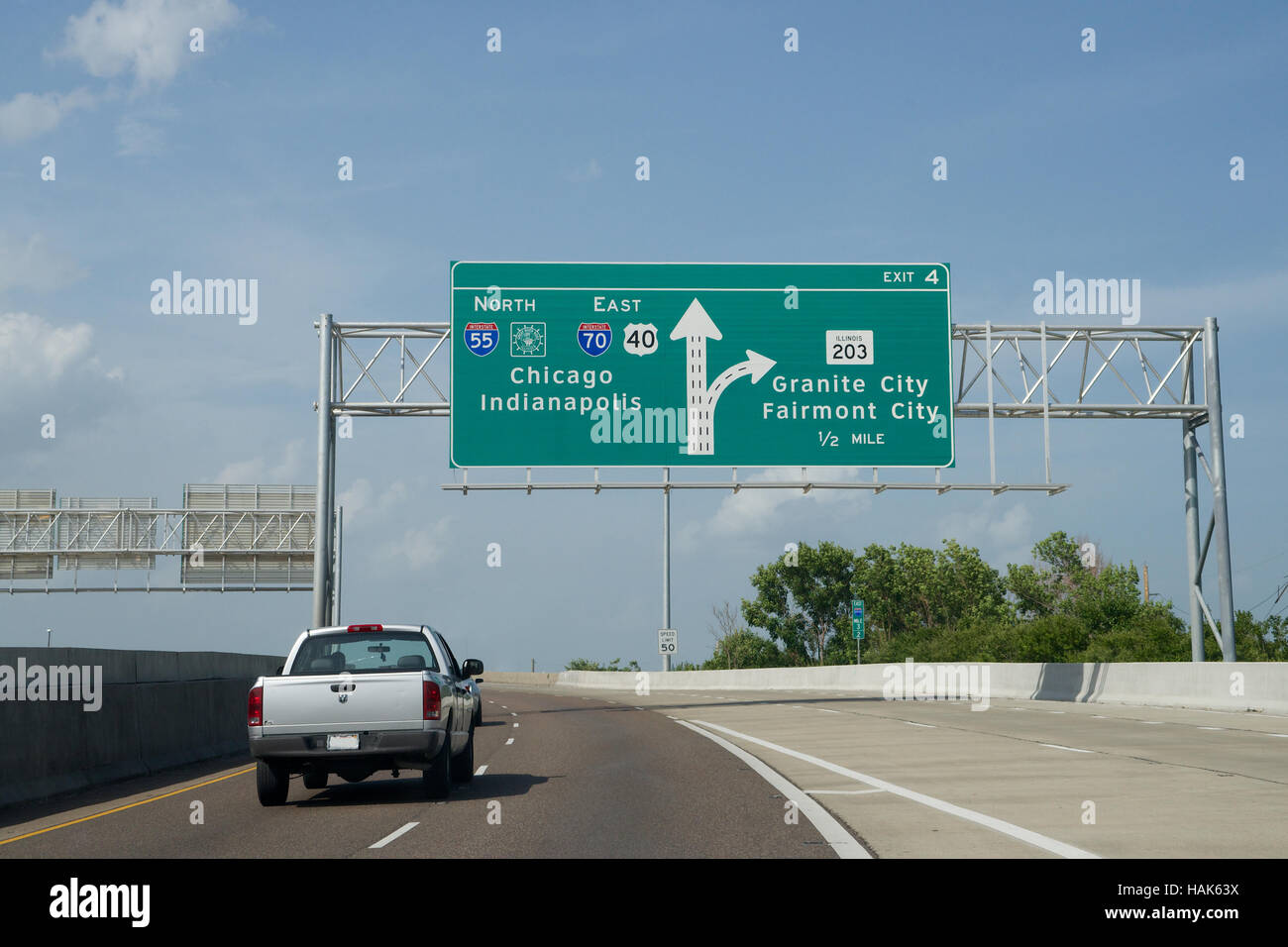 Highway in East St.Louis, Illinois, USA Stock Photo - Alamy