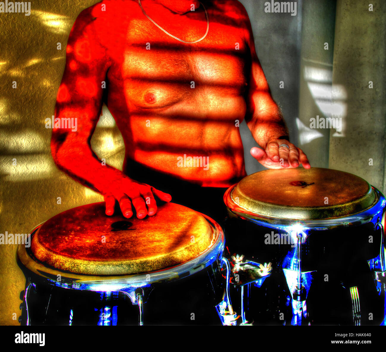 El Conguero (the conga drummer Stock Photo - Alamy