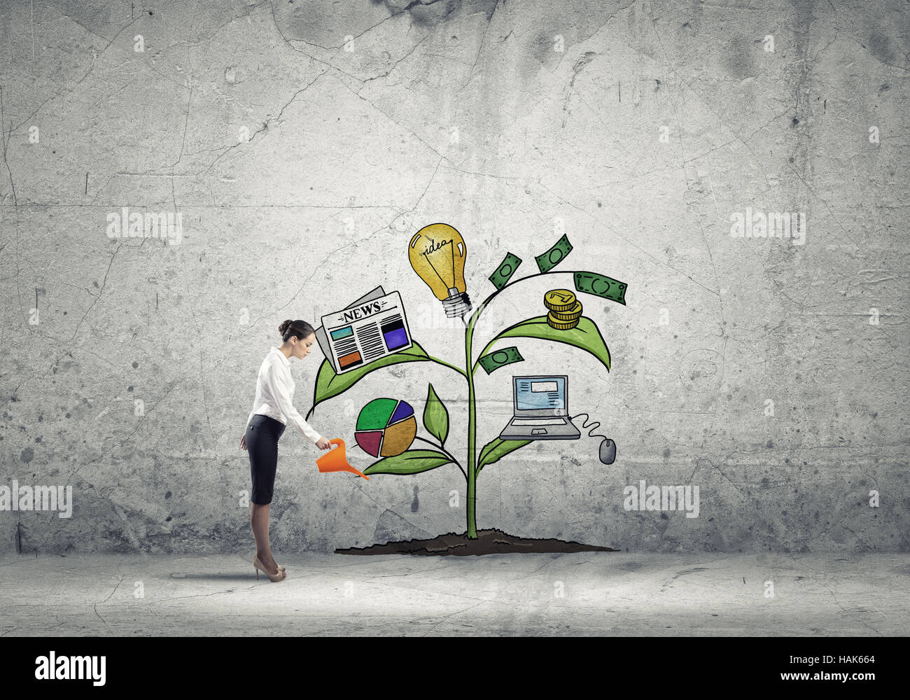 Make your income grow Stock Photo - Alamy