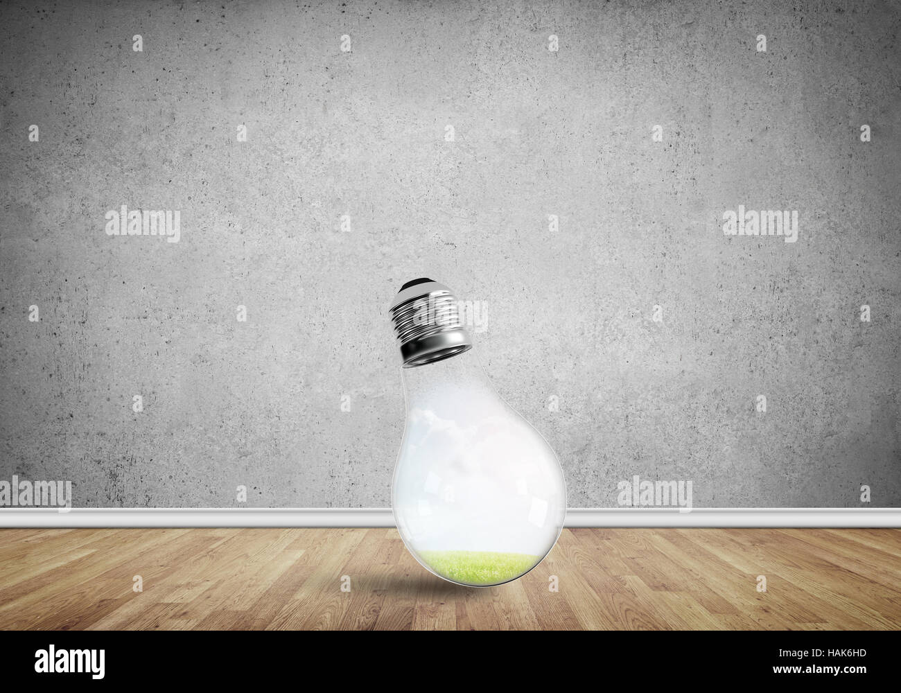 Light bulb in room Stock Photo - Alamy