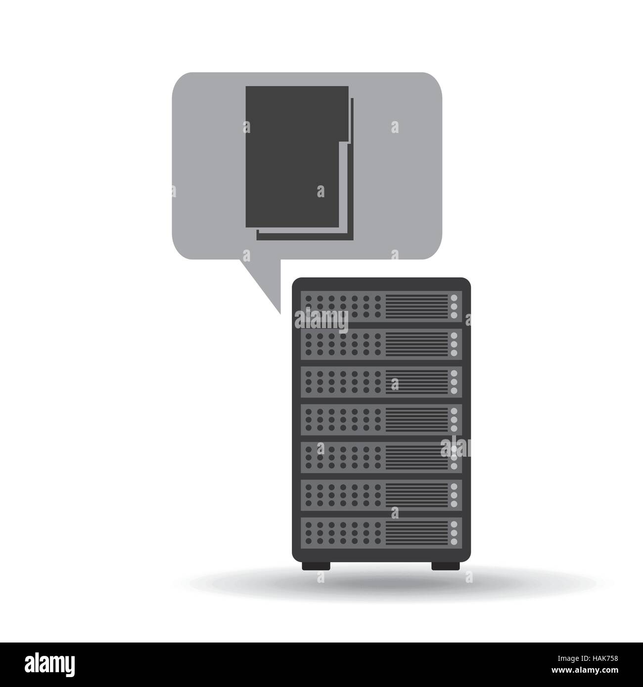network server concept file folder vector illustration eps 10 Stock ...