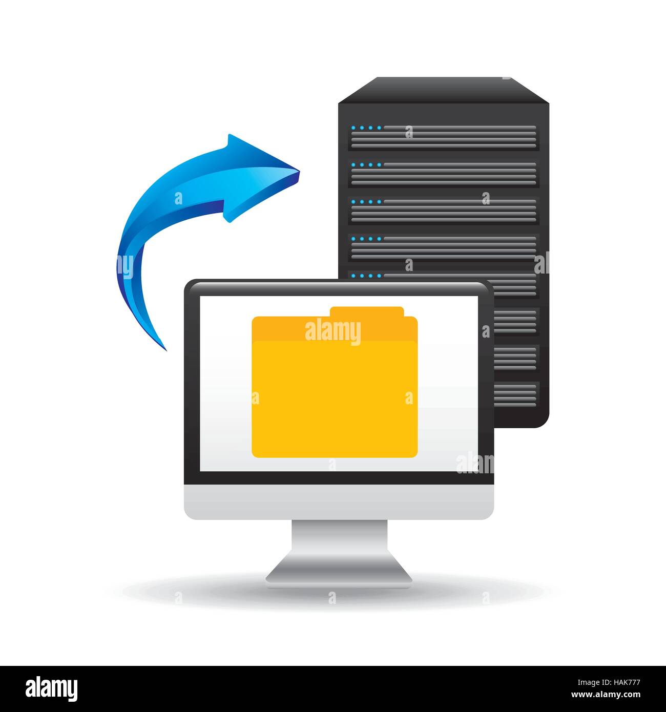 Folder icons and internet symbols Cut Out Stock Images & Pictures - Alamy