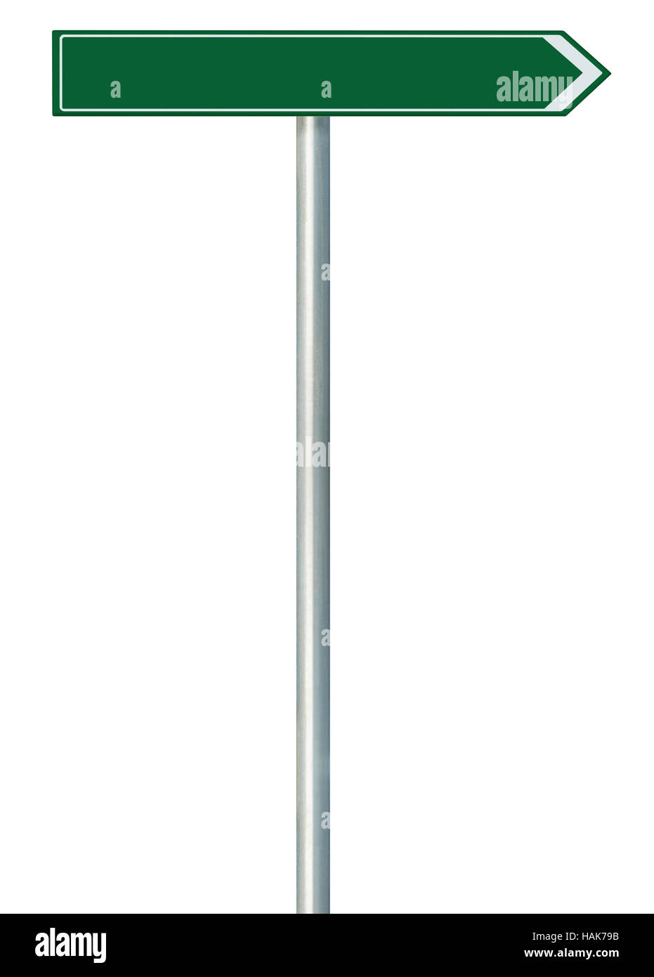 Right road sign route direction pointer this way sign, green isolated ...