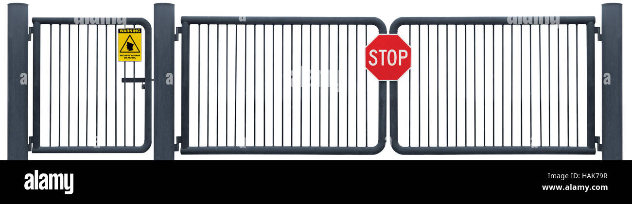 Grunge Aged Weathered Road Barrier Gate Stop Sign, Yellow Security ...