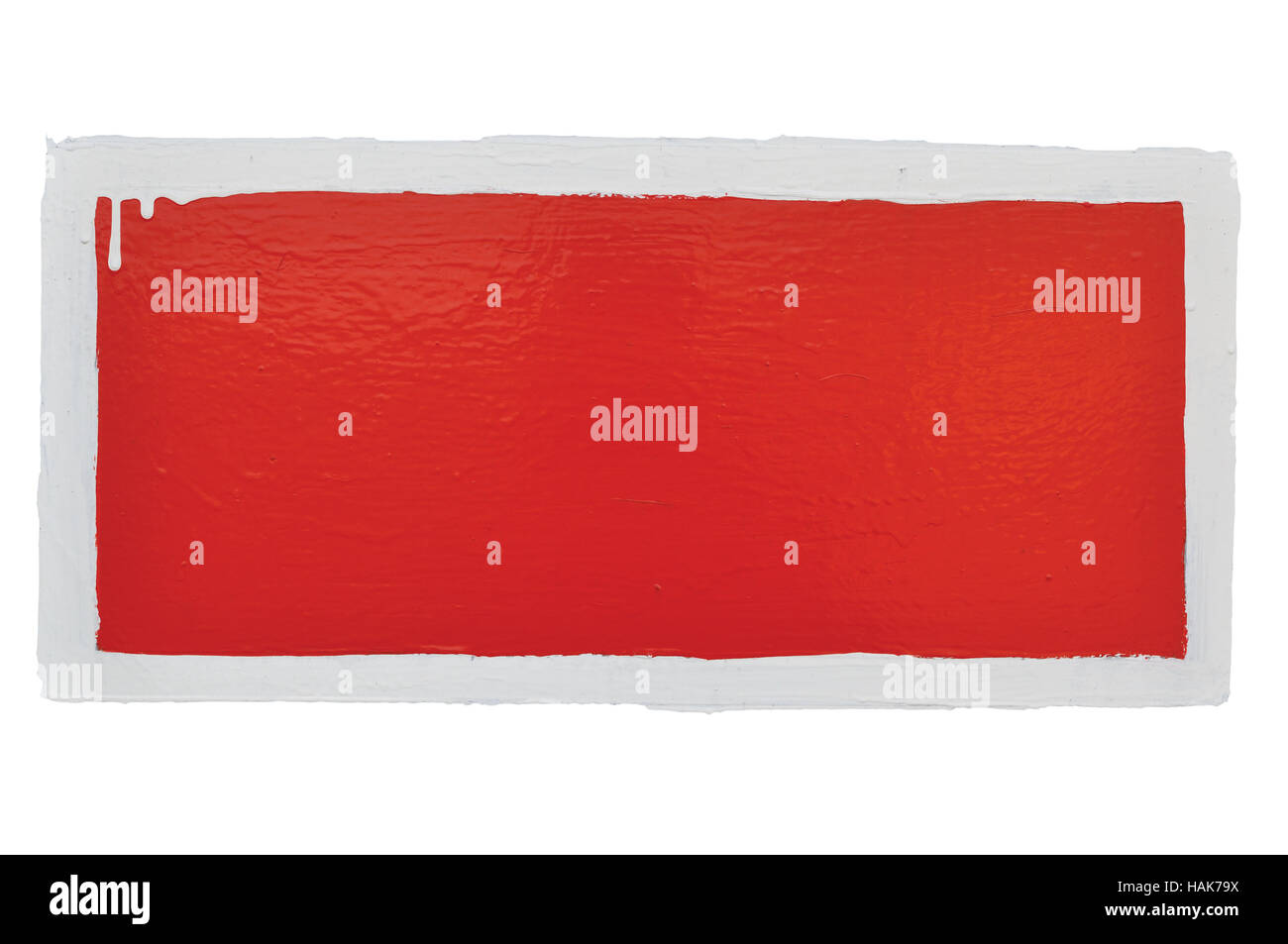 Red Hand-Painted Prohibition Warning Sign Background, Horizontal Grunge ...