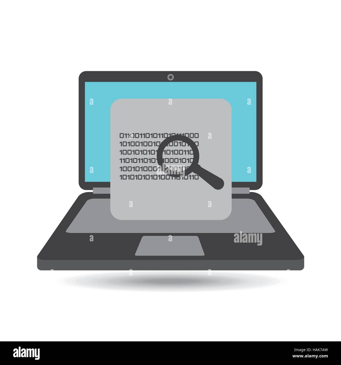 computer analysis data binary search vector illustration eps 10 Stock ...