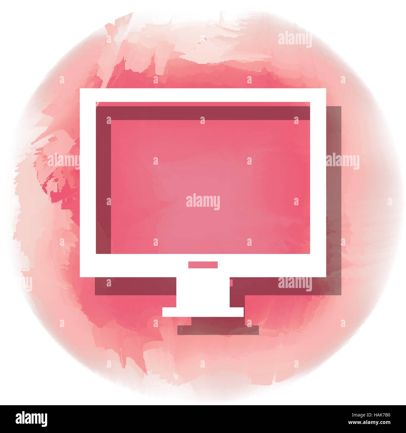 monitor desktop computer icon vector illustration design Stock Vector ...