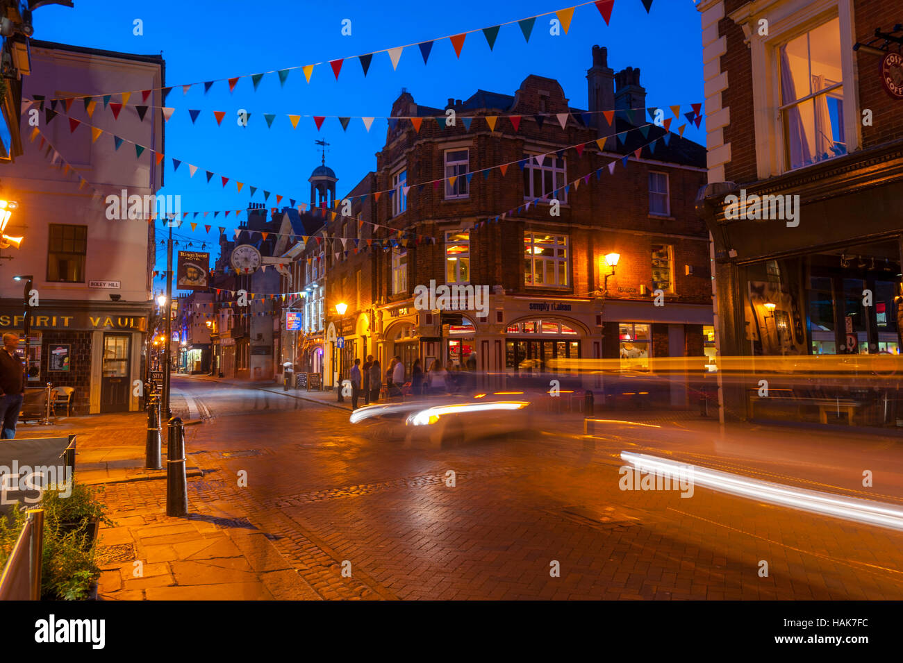 Rochester High Street at night Stock Photo - Alamy
