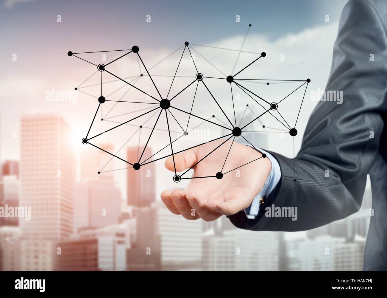 Presenting connection and interaction concept Stock Photo - Alamy