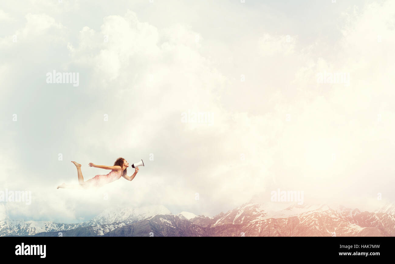 She is free to express herself Stock Photo - Alamy