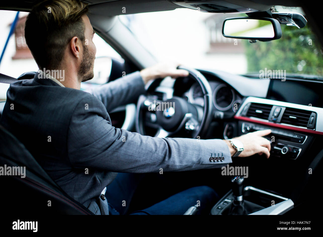 Man driving in car hi-res stock photography and images - Alamy