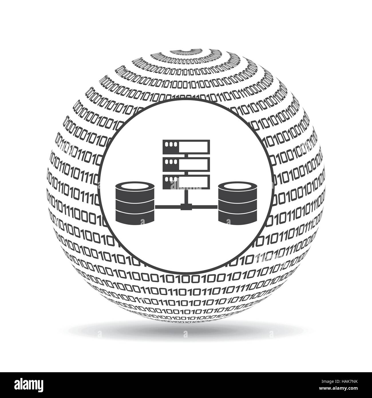 globe binary concept data system vector illustration eps 10 Stock ...