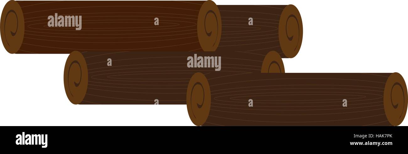 wooden trunk isolated icon vector illustration design Stock Vector ...