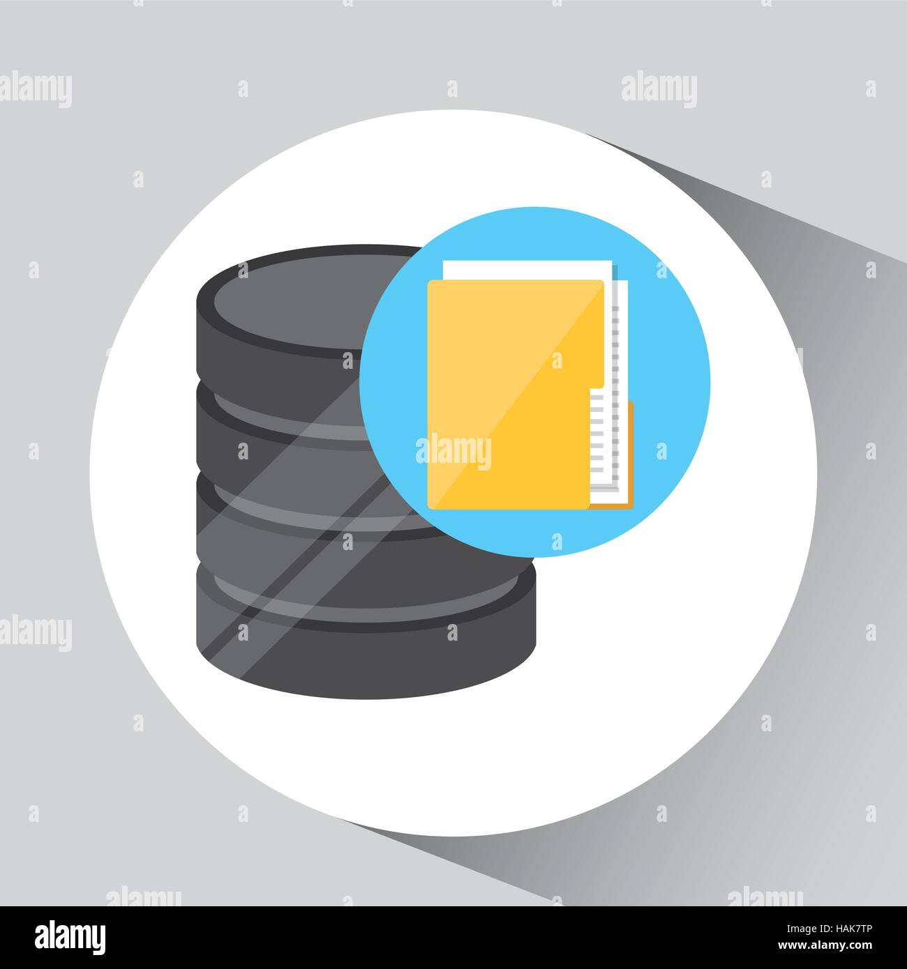 hand holds data file folder icon vector illustration eps 10 Stock ...