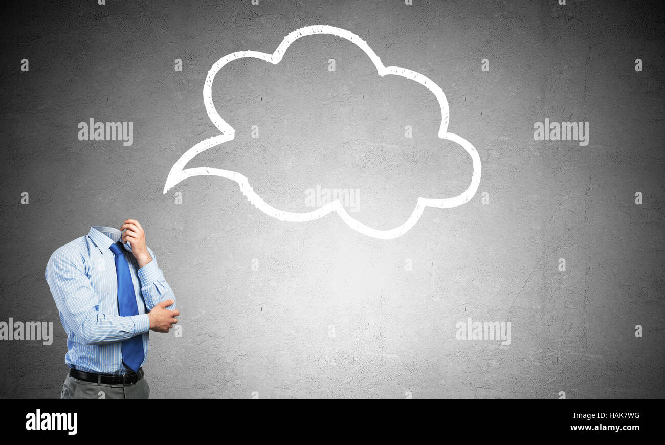 No thoughts in his head Stock Photo - Alamy