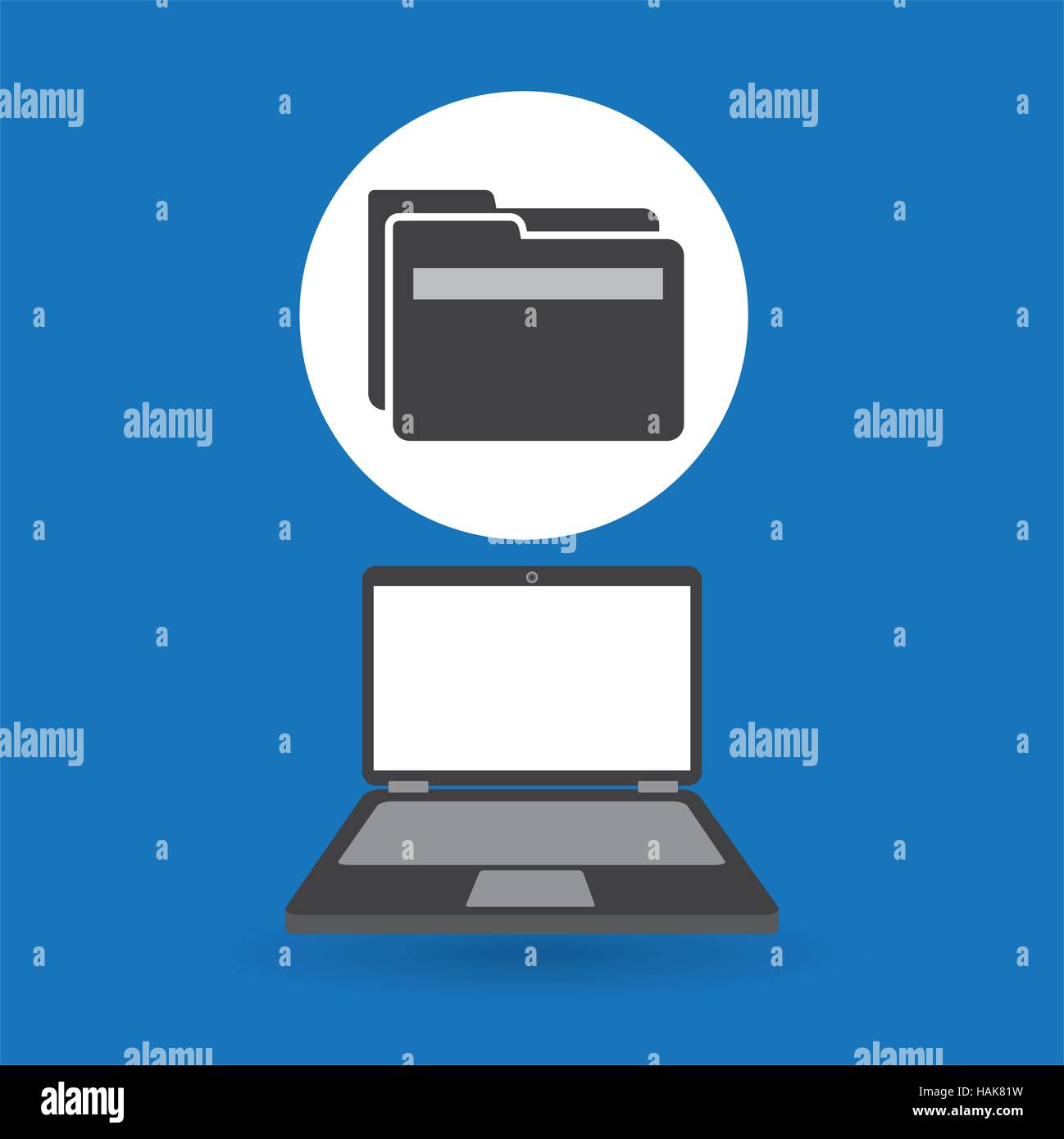 computer analysis data folder file vector illustration eps 10 Stock ...