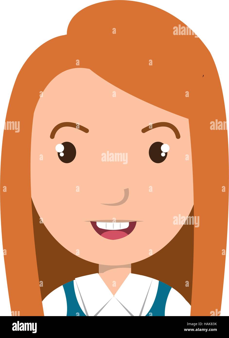 girl student character isolated icon vector illustration design Stock ...