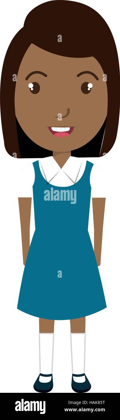 girl student character isolated icon vector illustration design Stock ...