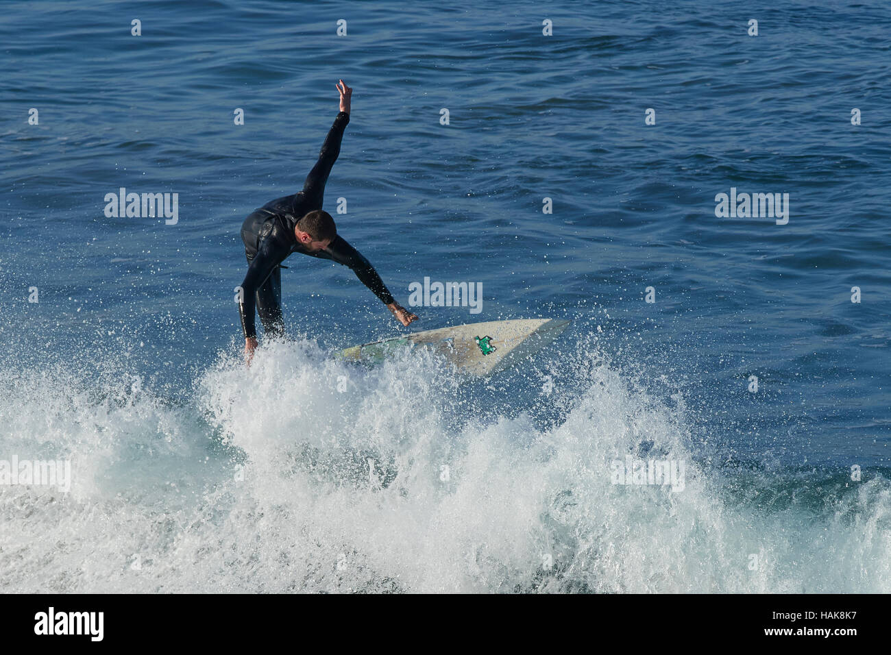 Falling off surfboard hi-res stock photography and images - Alamy