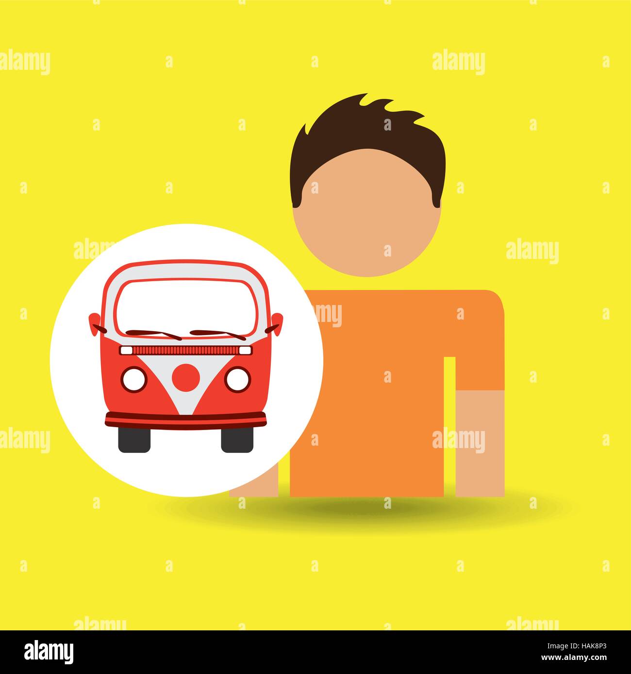 Female van driver Stock Vector Images - Alamy