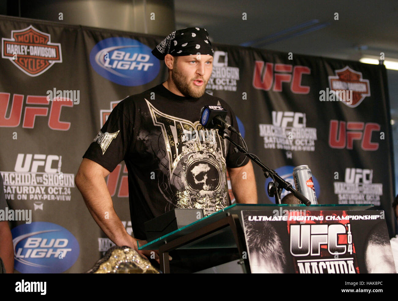 UFC fighter Ben Rothwell at a press conference in Los Angeles ...