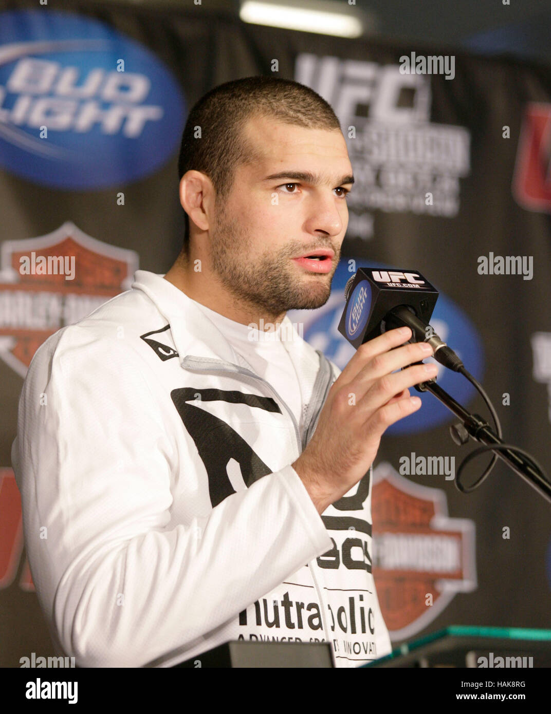 UFC fighter Mauricio "Shogun" Rua at a press conference in Los Angeles ...