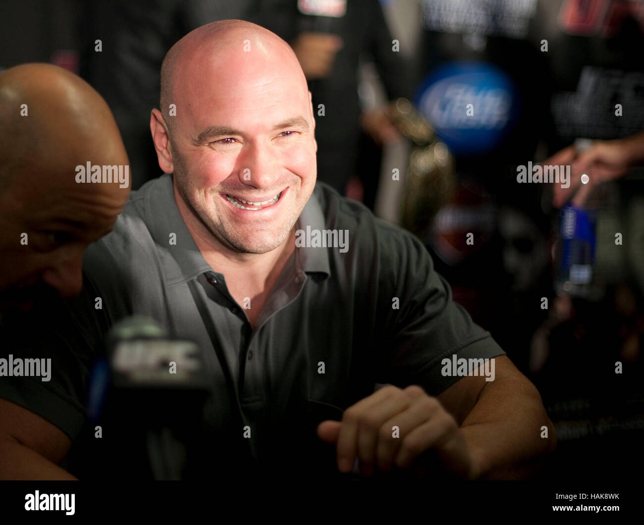 UFC president Dana White speaks at a press conference in Los Angeles ...