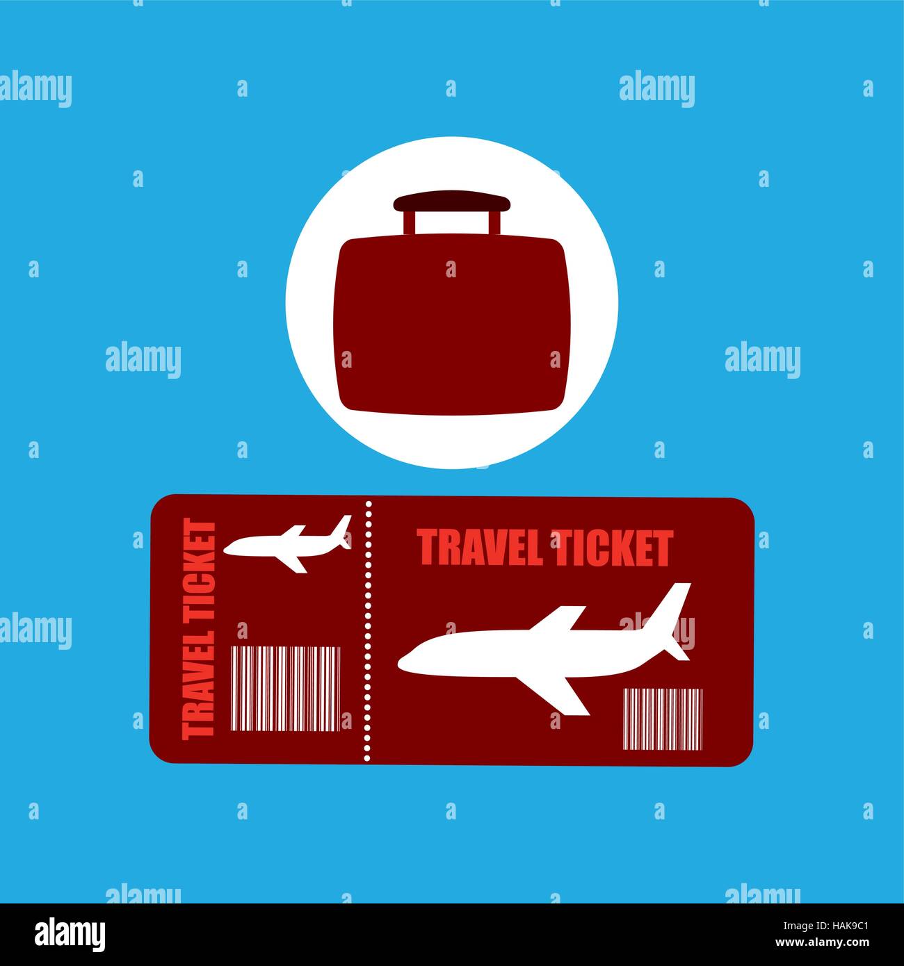 travel concept airline ticket vector illustration eps 10 Stock Vector ...