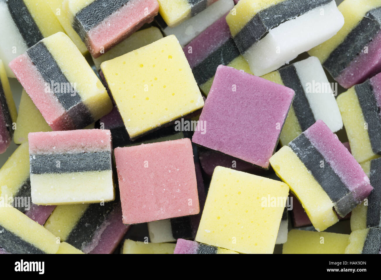 colorful licorice gummy confectionery Stock Photo - Alamy
