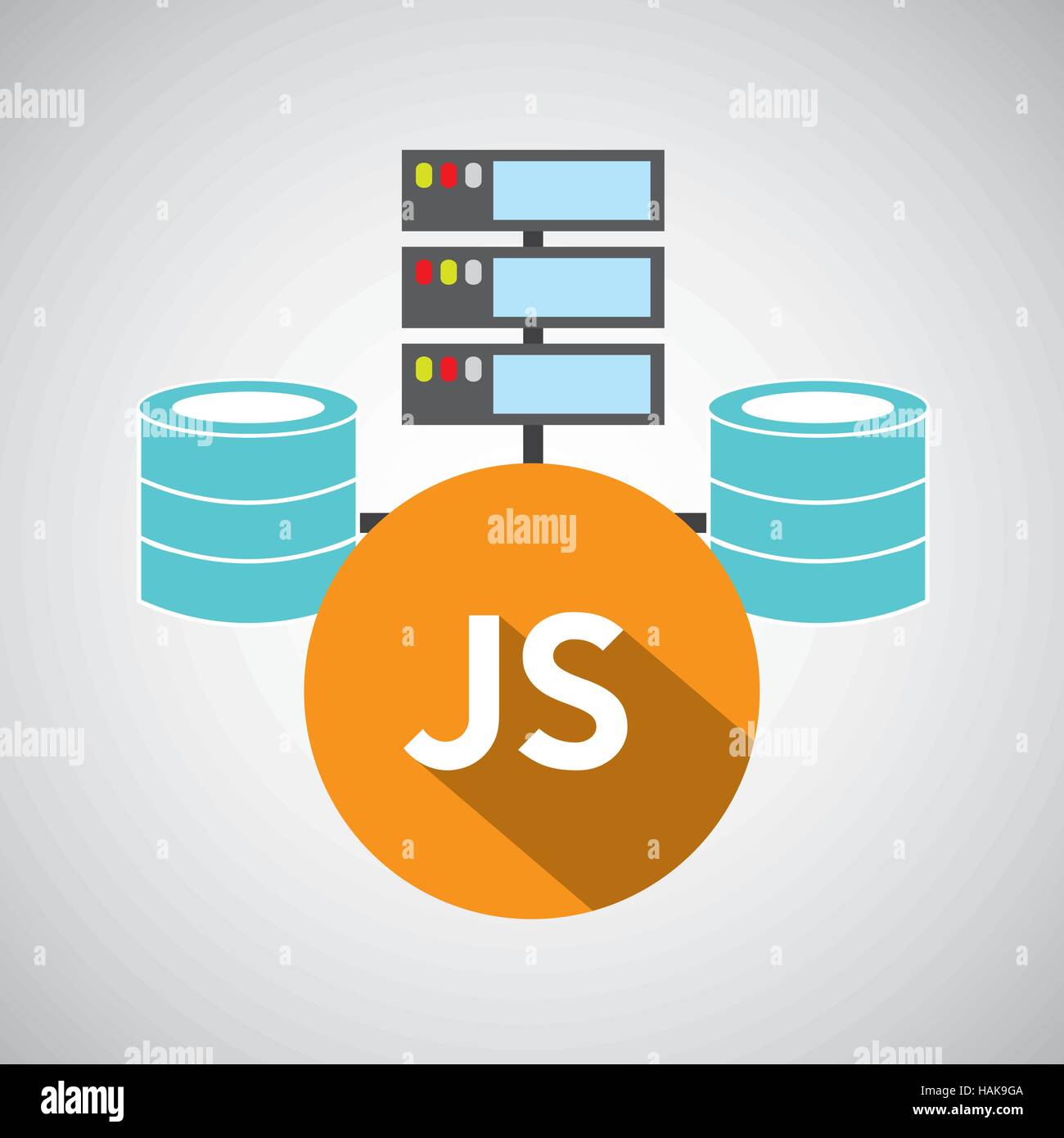 js language data base storage vector illustration eps 10 Stock Vector ...